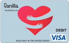 Vanilla Visa Hugging Heart Gift Card